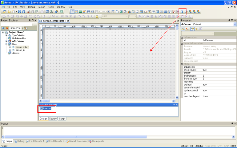 등록화면 만들기(person_entry.xfdl)