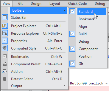 UIs of Nexacro Studio